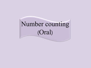 Play Group Math Oral counting(11 20)-1 | PPT