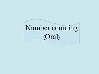 Play Group Math Oral counting(21 30)-3 | PPTX | Education