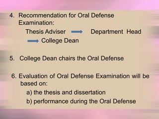Oral Defense Examination | PPT
