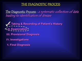 Oral diagnostic process (part-1) | PPT