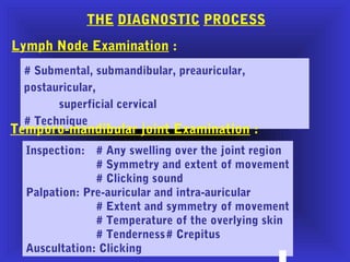Oral diagnostic process (part - 2) | PPT