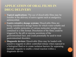 Oral dipsersible film | PPTX
