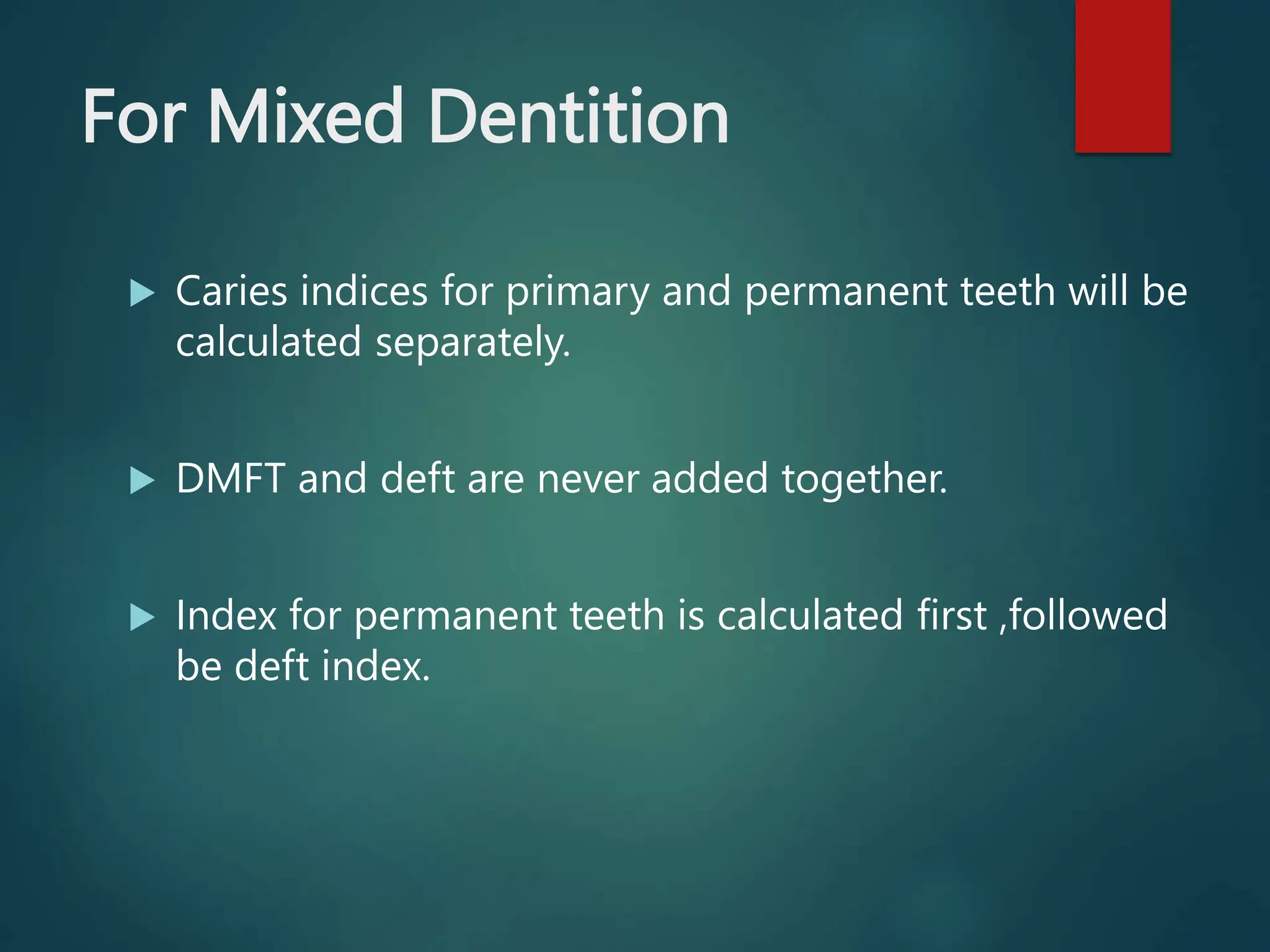 Oral disease indices in dentistry. pptx | PPTX