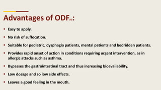 ORAL DISINTEGRATING FILM - ODF | PPSX
