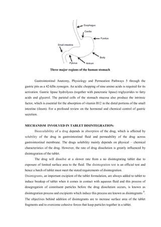 ORAL DISINTEGRATING TABLETS INTRODUCTION ADVANTAGES AND DISADVANTAGES | PDF