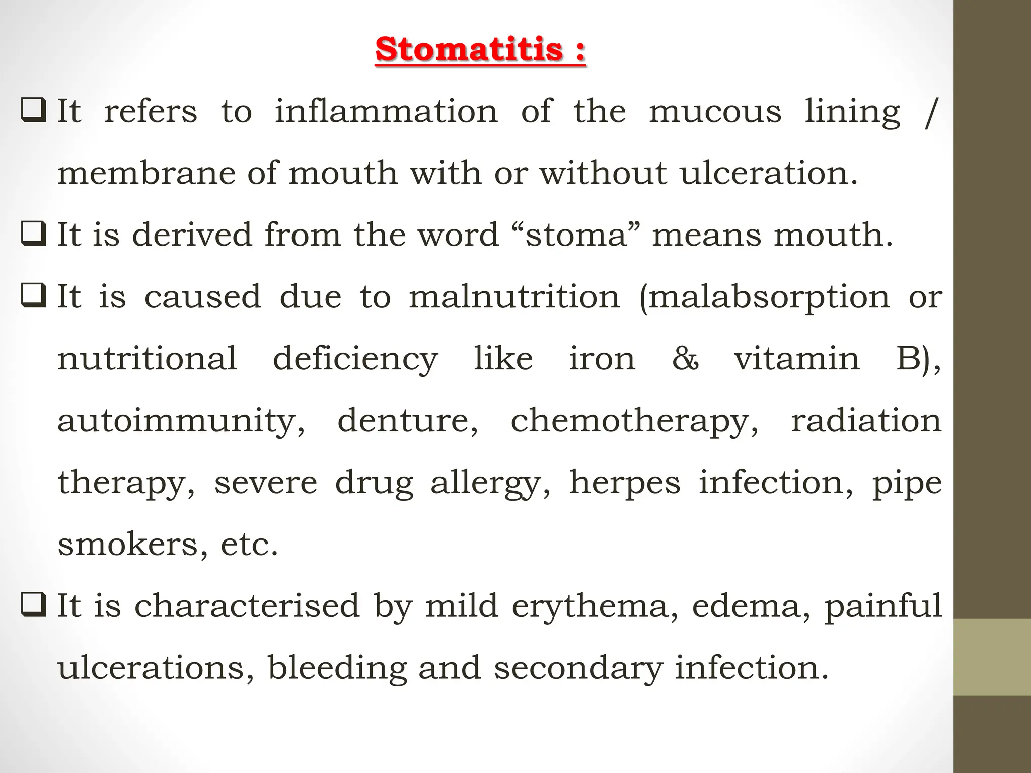 Oral disorders .pptx