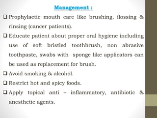 Oral disorders .pptx | Oral care | Personal Care