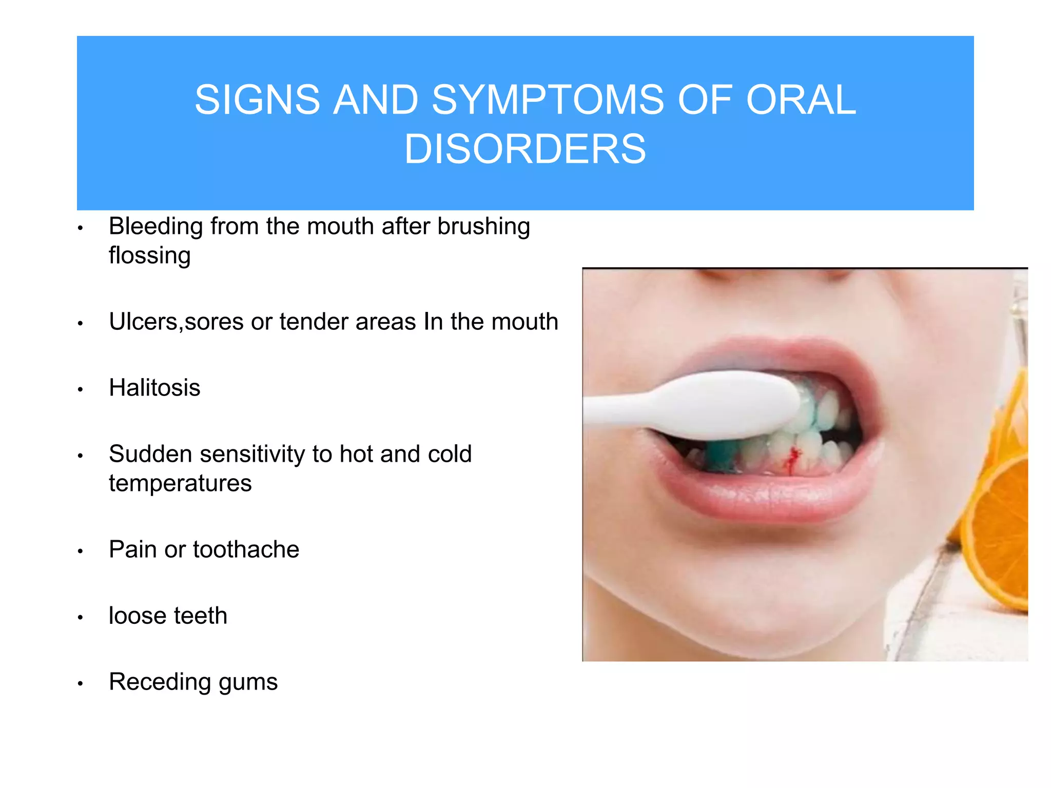 Oral disorders ppt. | PPTX