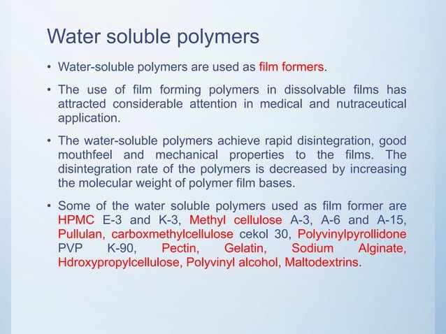 Thin film drug delivery (Oral dissolve film ) | PPTX