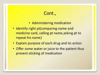 Oral drug administration procedure | PPTX