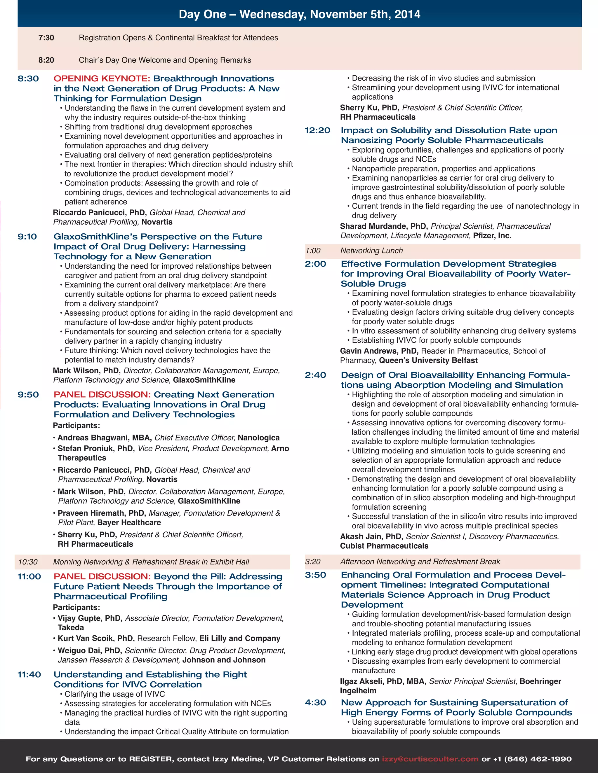 Oral Drug Formulation Innovations 2014 | PDF