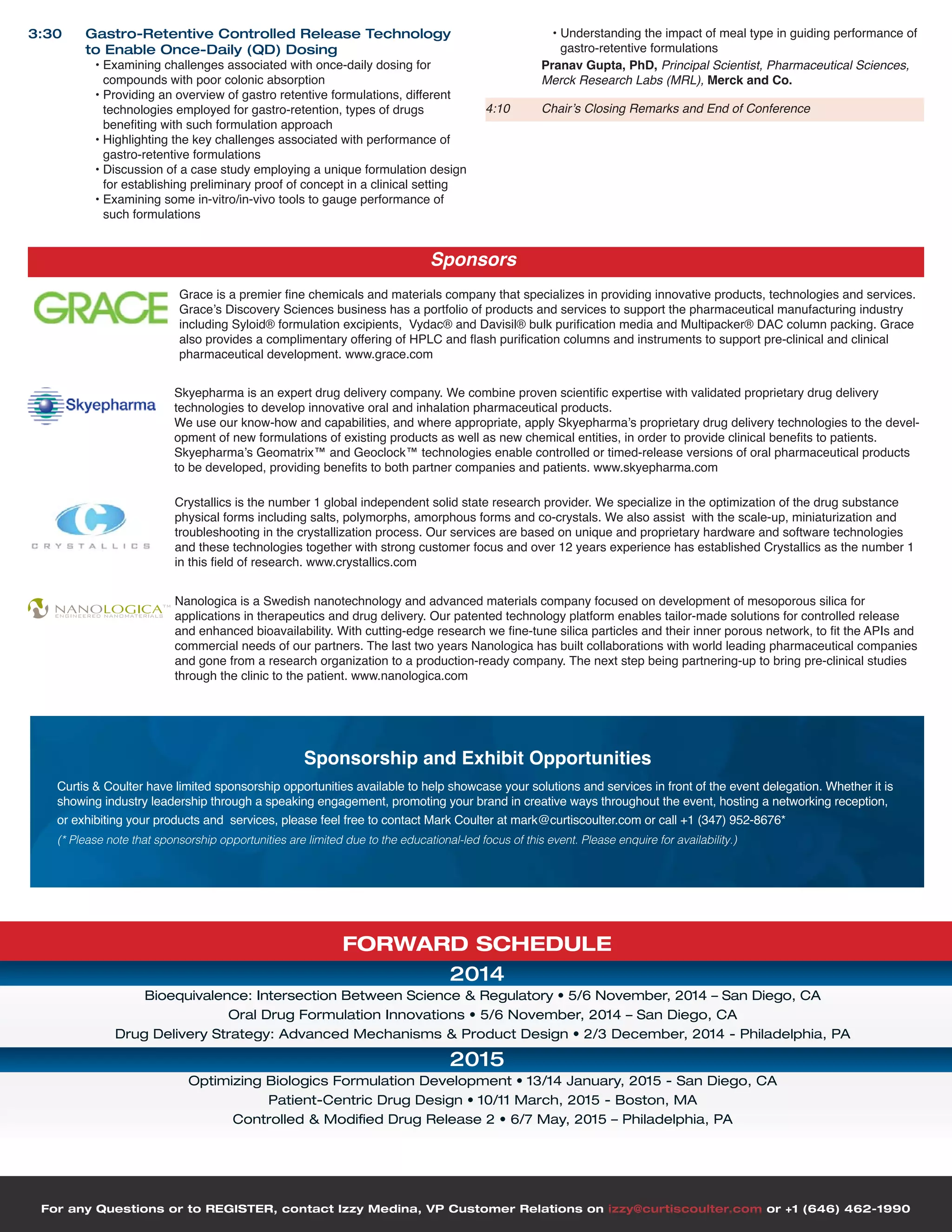 Oral Drug Formulation Innovations 2014 | PDF