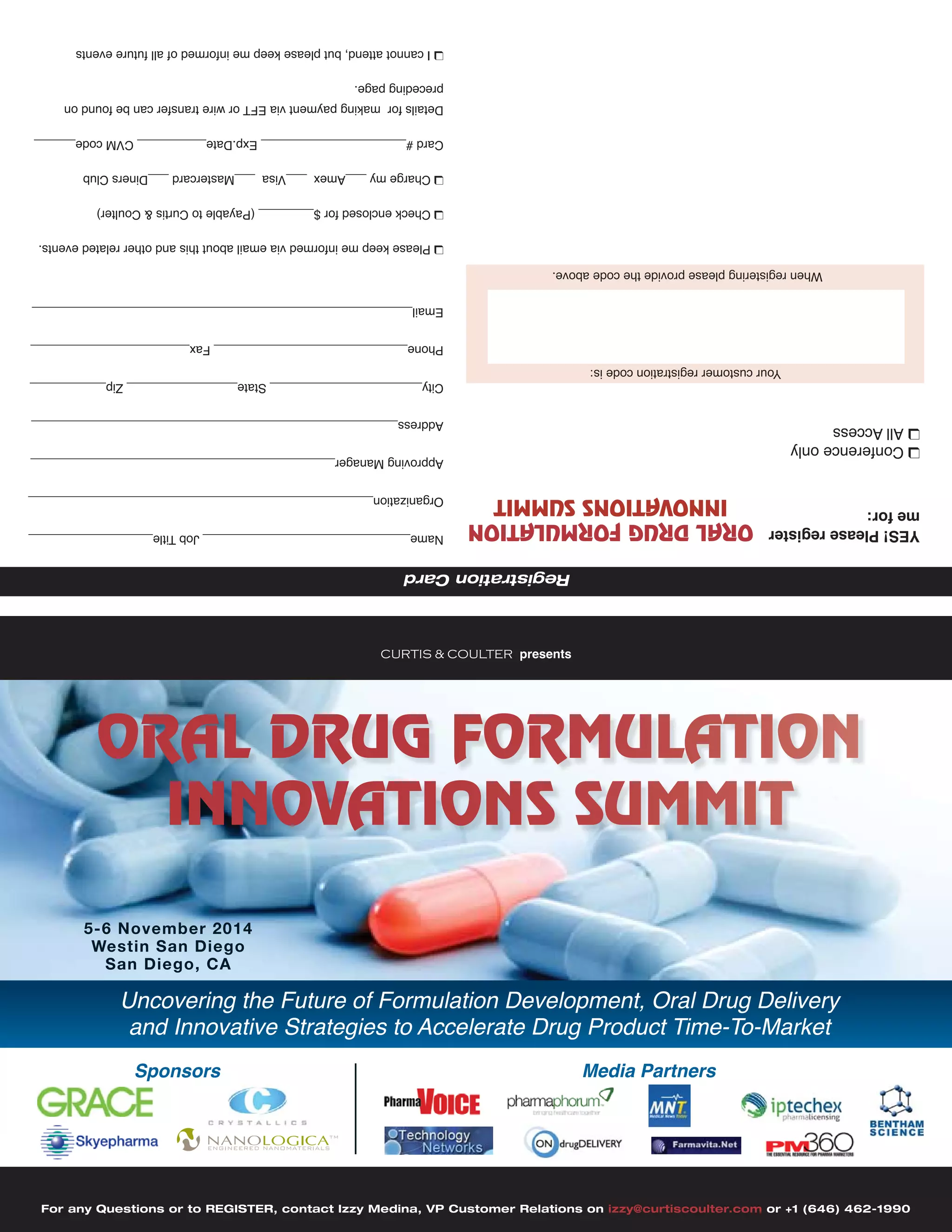 Oral Drug Formulation Innovations 2014 | PDF