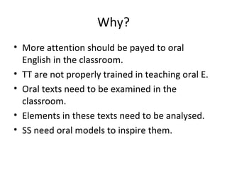 Oral english | PPT