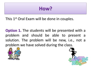 Oral exam guidelines | PPTX | Educational Assessment | Education