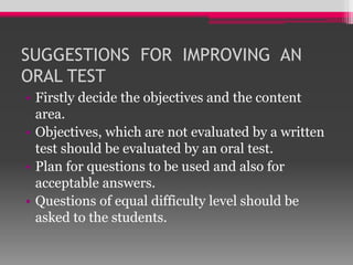 Oral examination | PPTX