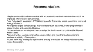 Design and Implementation of SCR-Based Motor Speed Control and Braking ...
