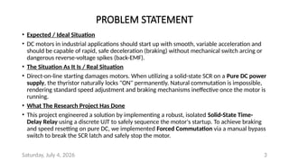 Design and Implementation of SCR-Based Motor Speed Control and Braking ...