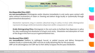 Oral Films Development & Manufacturing in India - Current Scenario | PDF