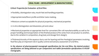 Oral Films Development & Manufacturing in India - Current Scenario | PDF