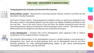 Oral Films Development & Manufacturing in India - Current Scenario | PDF