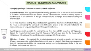 Oral Films Development & Manufacturing in India - Current Scenario | PDF