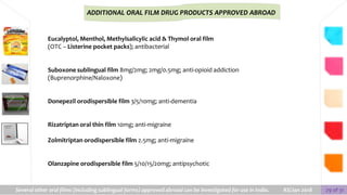 Oral Films Development & Manufacturing in India - Current Scenario | PDF