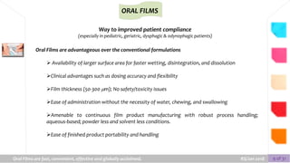 Oral Films Development & Manufacturing in India - Current Scenario | PDF