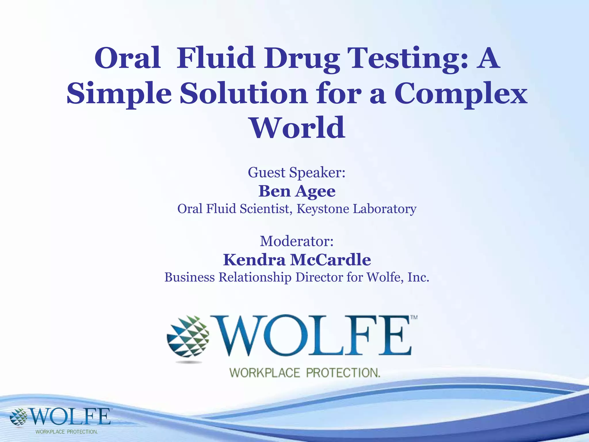 Oral fluid drug testing | PDF