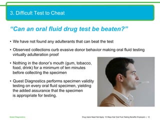 Oral Fluid Testing Webinar | PDF