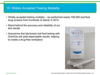 Oral Fluid Testing Webinar | PDF