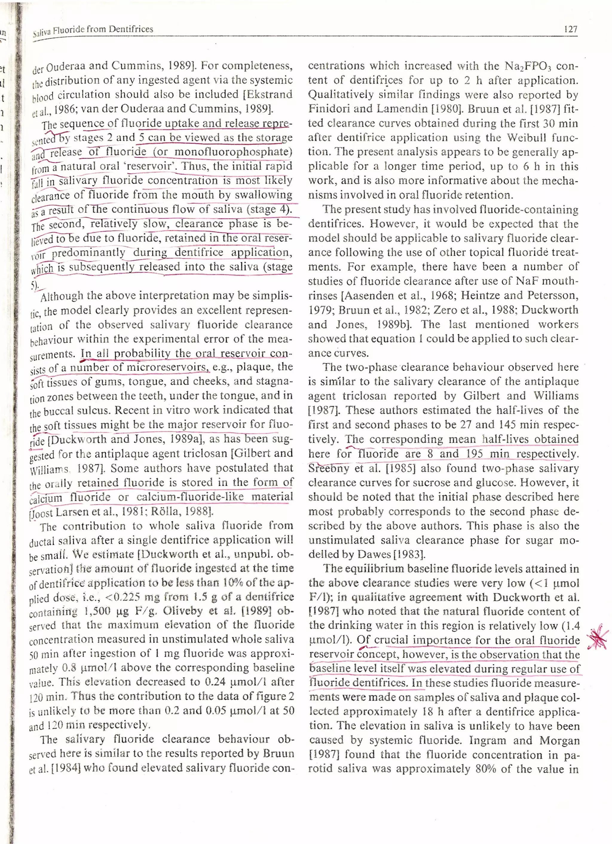 Oral fluoride retention after uso of fluoride dentifrices | PDF
