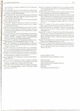 Oral fluoride retention after uso of fluoride dentifrices | PDF