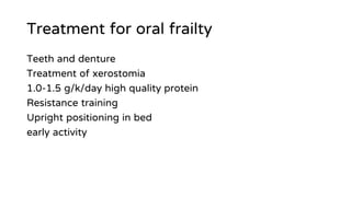 Oral frailty and spt | PDF