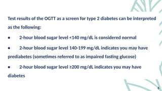 Oral Glucose Tolerance Test in Clinical Biochemistry | PPTX