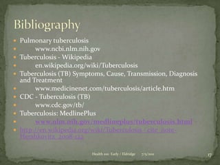 Oral group presentation tuberculosis rev 2 | PPT