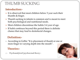 Oral habits | PPTX