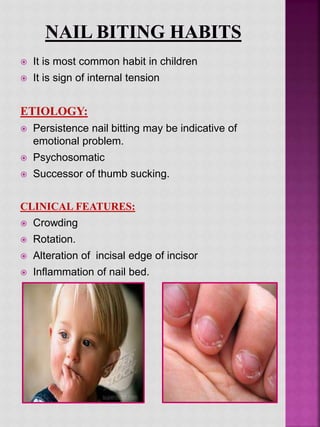 Oral habits | PDF