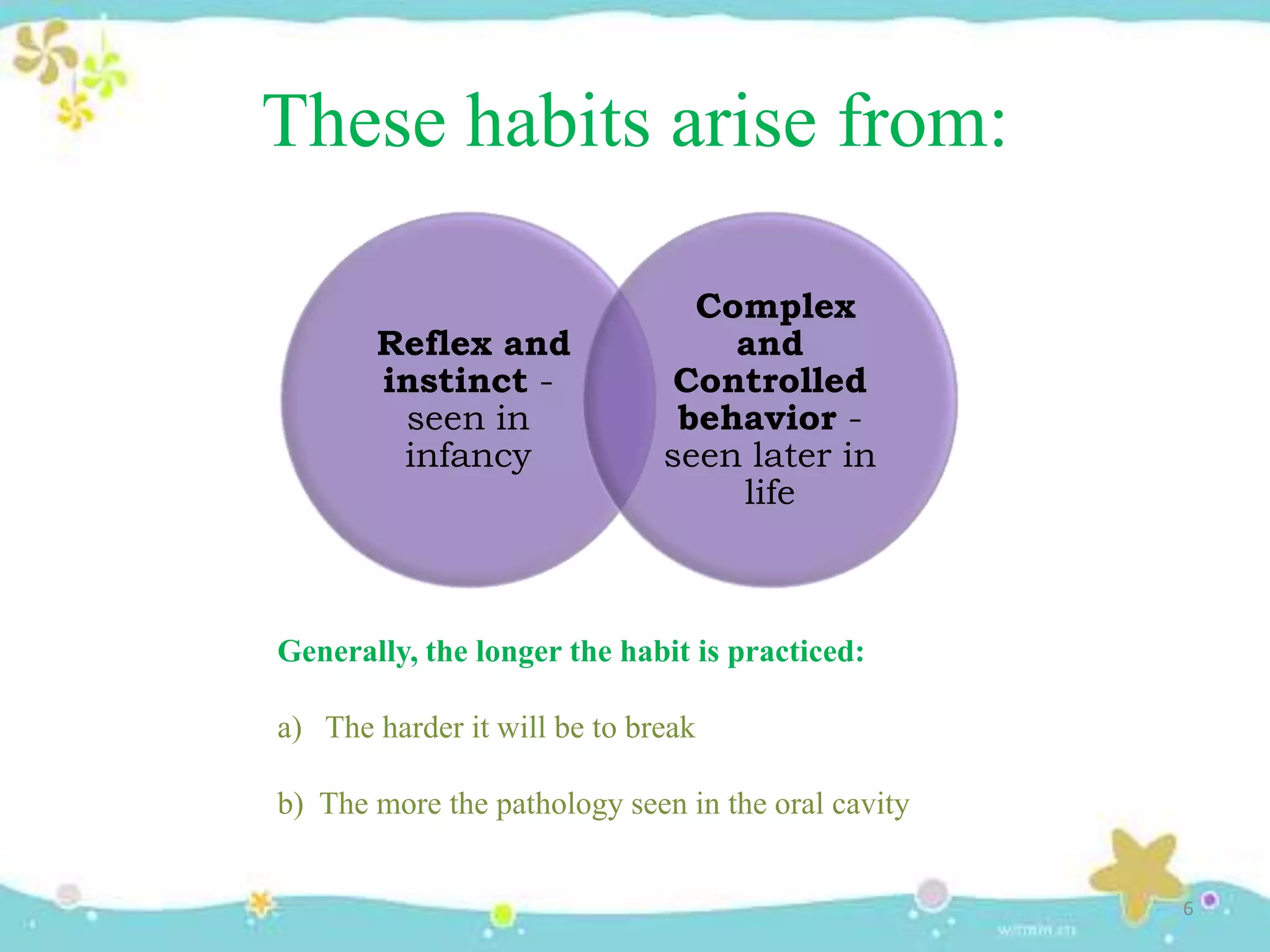 Oral habits - Thumb Sucking and Tongue Thrusting | PPTX