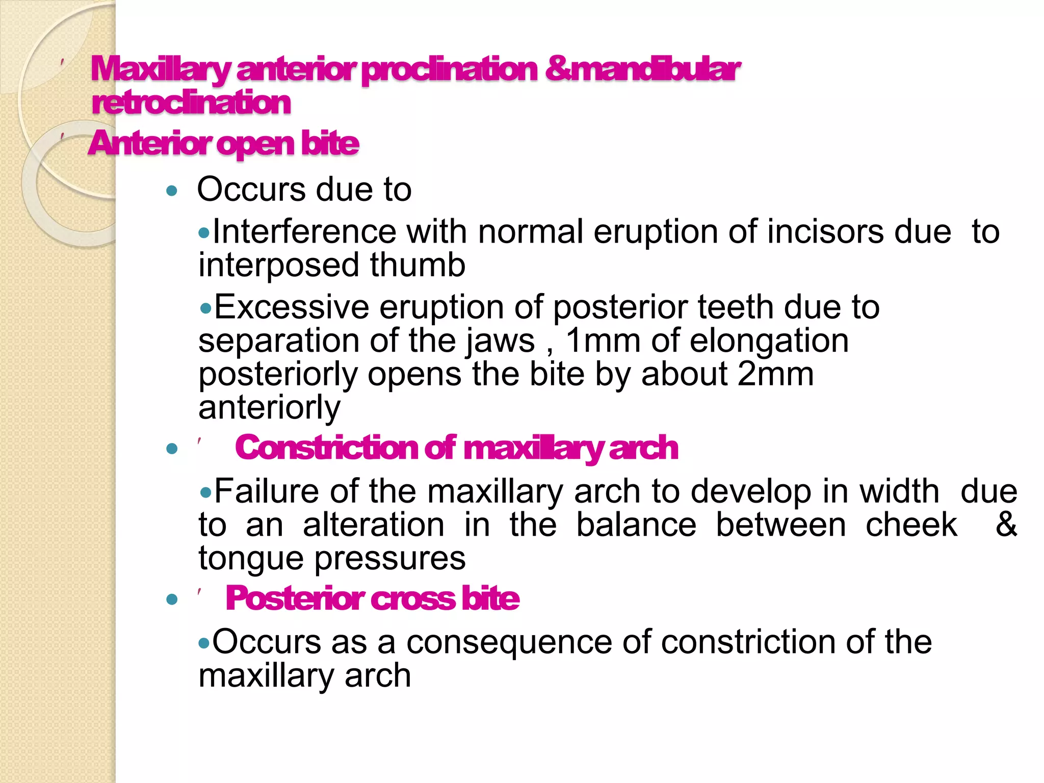 Oral habits in children | PPTX