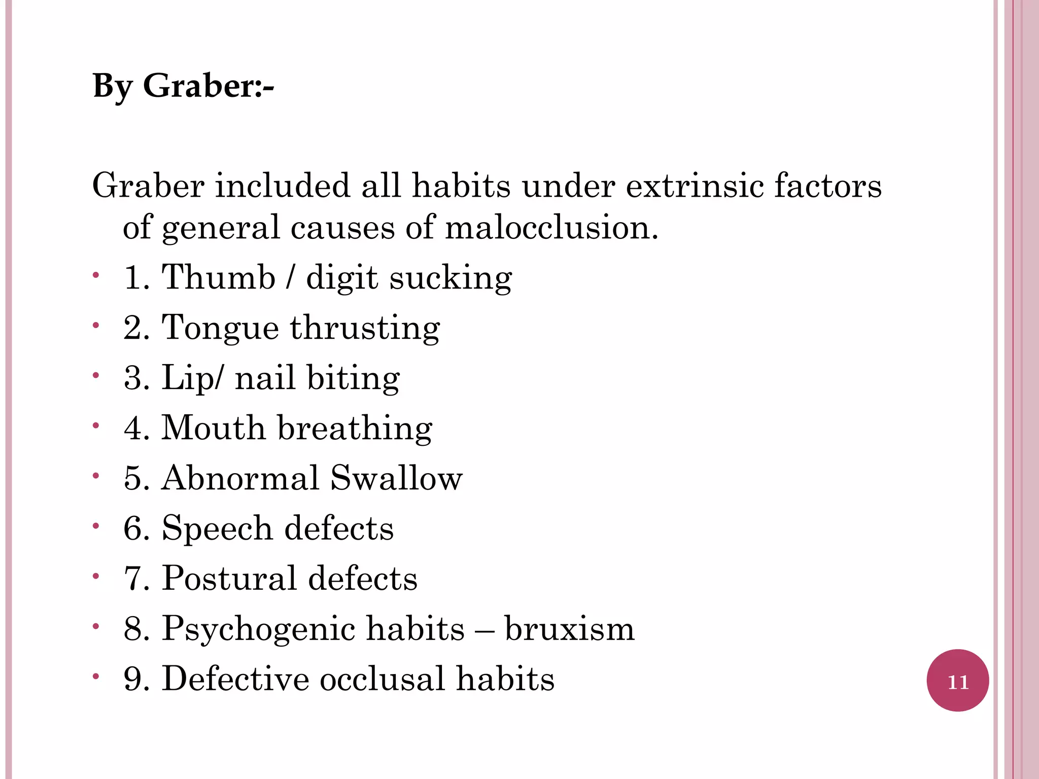 Oral habits - pedodontics | PPT