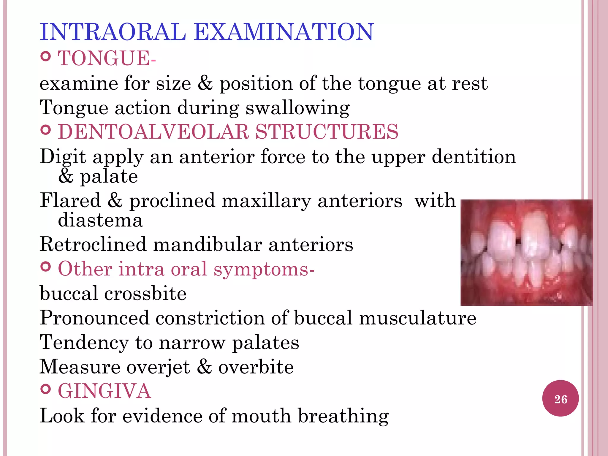Oral habits - pedodontics | PPT