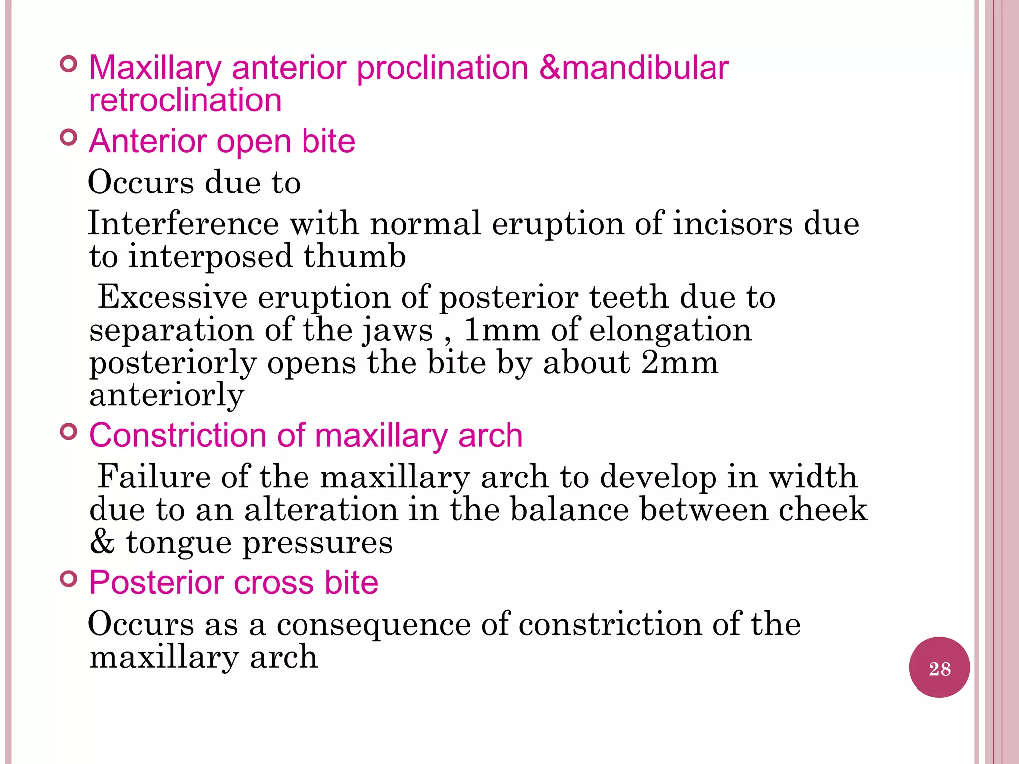 Oral habits - pedodontics | PPT