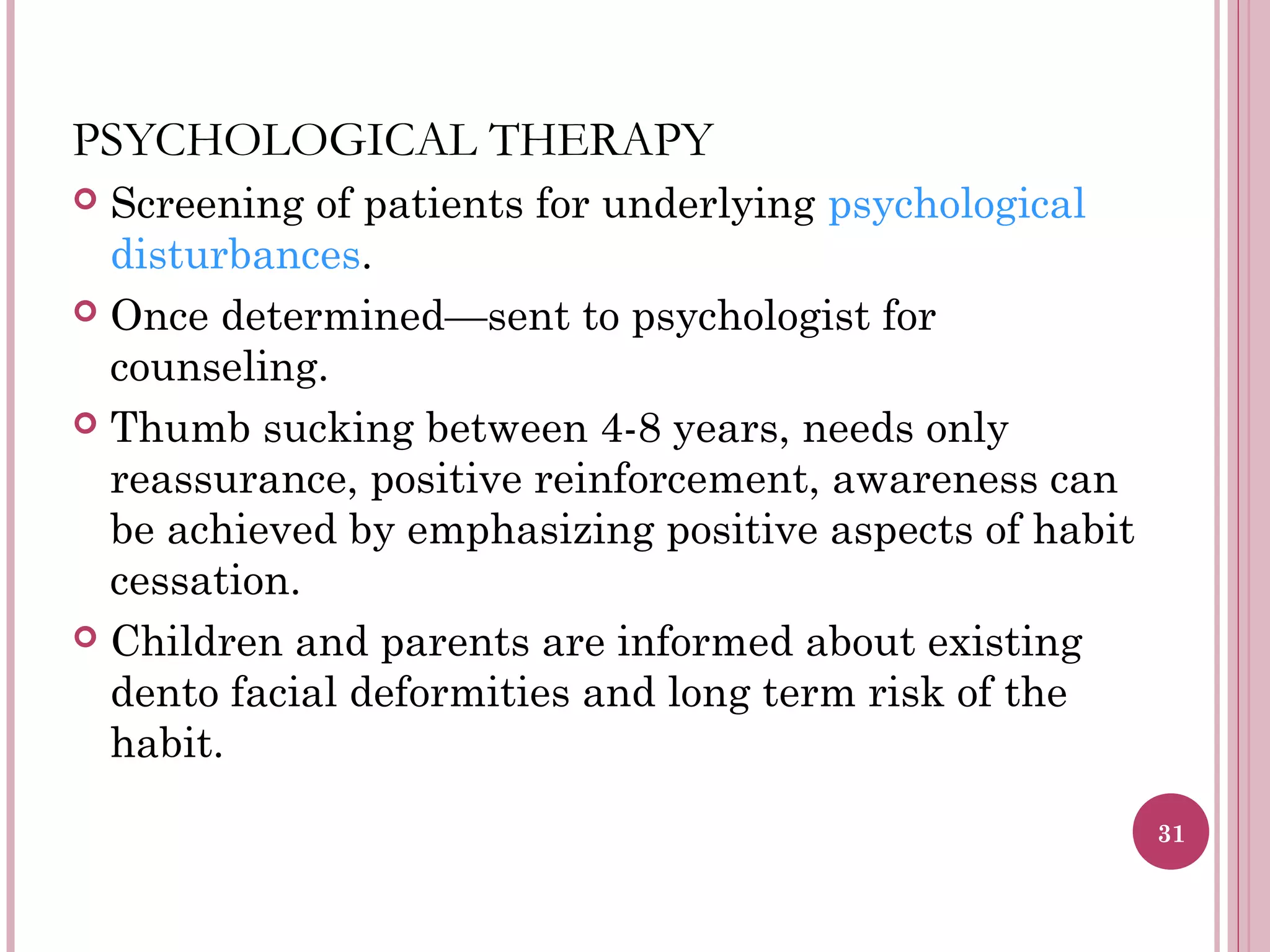 Oral habits - pedodontics | PPT