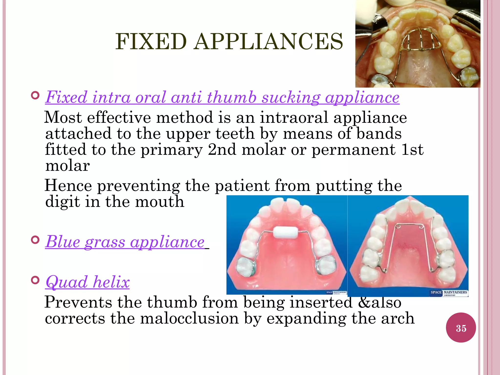 Oral habits - pedodontics | PPT