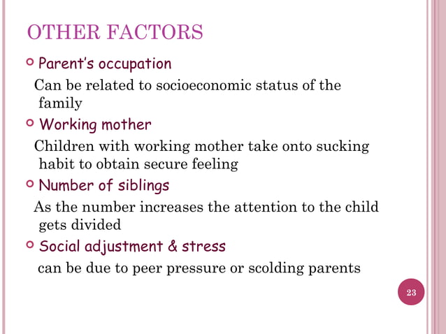 Oral habits - pedodontics | PPT