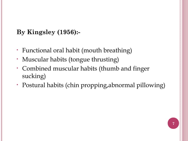 Oral habits - pedodontics | PPT