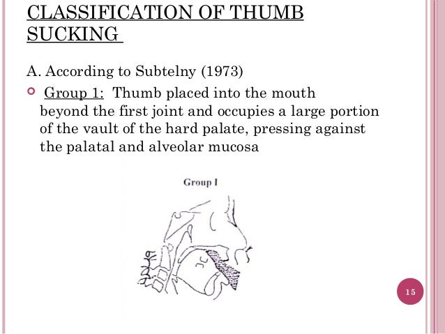Oral habits - pedodontics