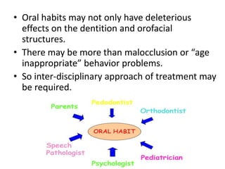 Oral habits final | PPTX