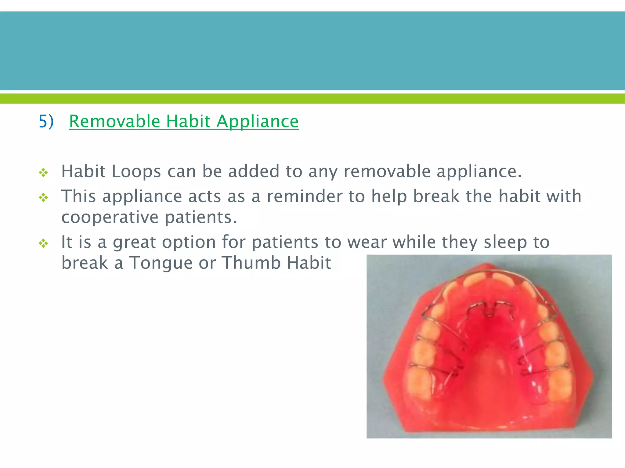 Oral habits & habits breaking appliances + night guard | PPTX